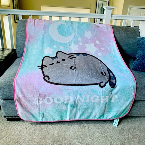 Pusheen | Bedding | Pusheen The Cat Blanket Throw Stars And Moon Good ...